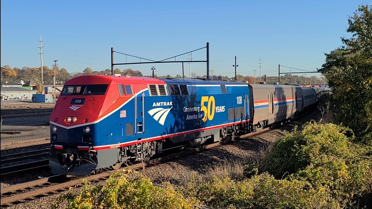 Amtrak 108 Phase VI | Harrisburg, PA | - YouTube
