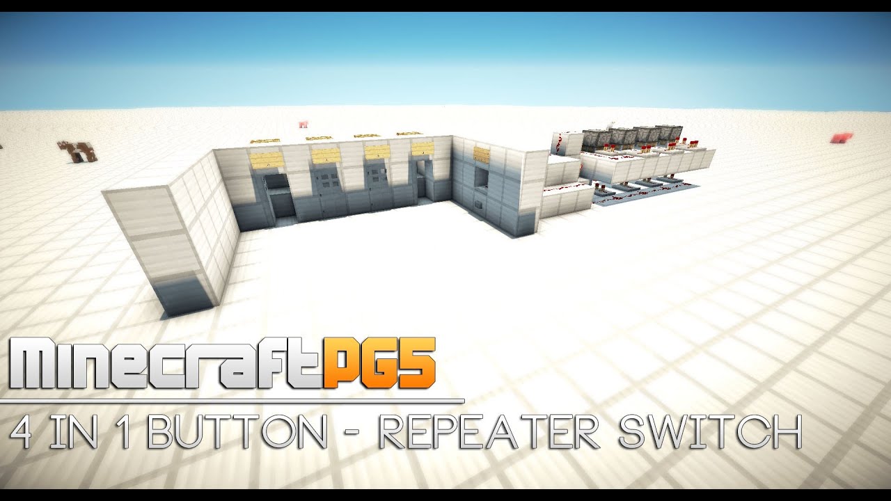 4 in 1 Button with repeater switch - Minecraft - YouTube