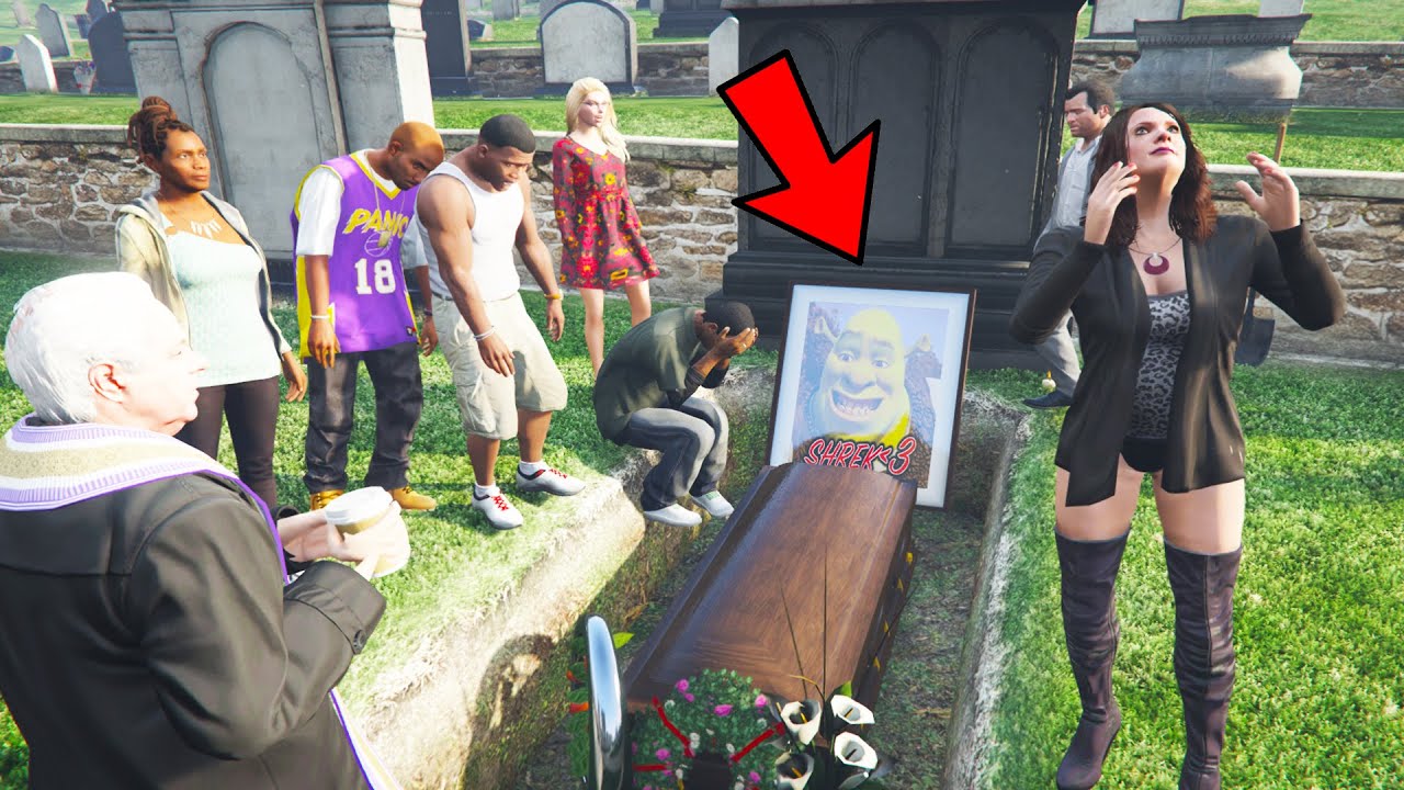 What Happens if You go to Shrek's Funeral in GTA 5 (Secret Event) - YouTube