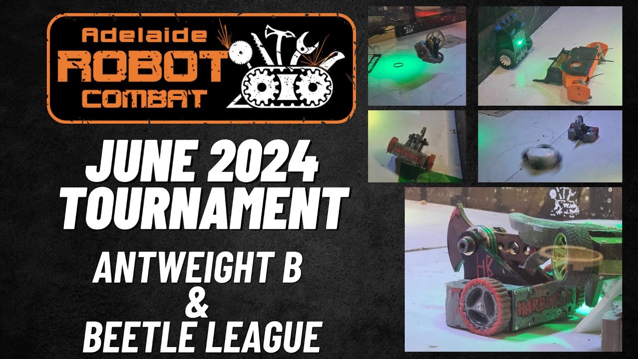 Antweight B & Beetleweight League - June 2024 Tournament - YouTube