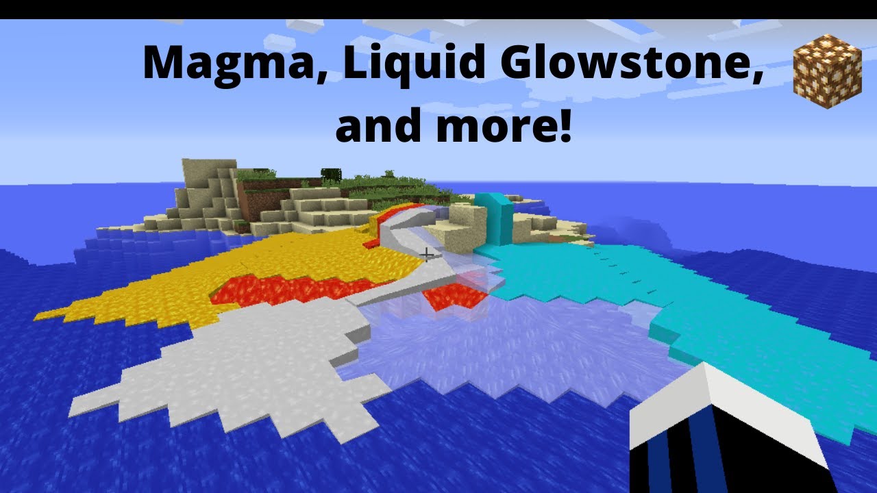 Different Types of Liquids In Minecraft(Magma, Liquid Glowstone, and ...