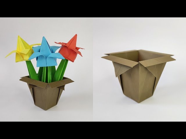 Origami Flower Pot Youtube April Showers Bring May Flowers” Loaded