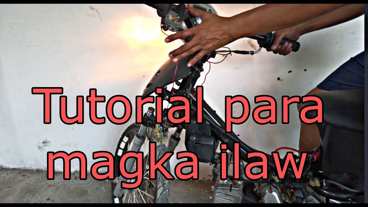 Paano maglagay ng ilaw sa motor sa walang battery at merong battery ...