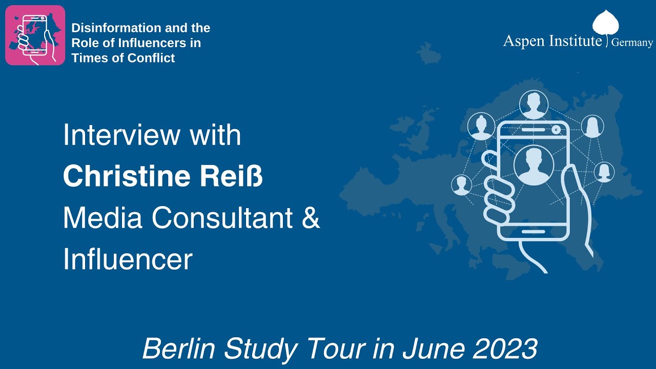 Interview 2 with Christine Reiß | Disinformation and the Role of ...