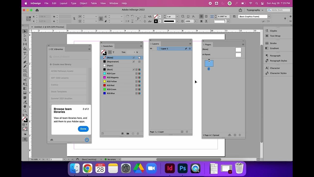 Nesting Panels in Adobe InDesign CC - YouTube