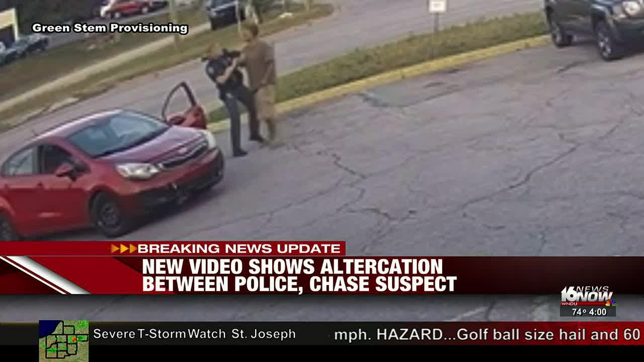 New video shows altercation between police, chase suspect - YouTube