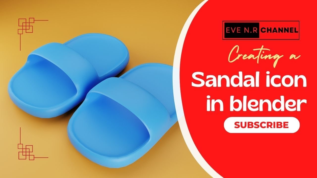 Creating a sandal icon in Blender. - YouTube