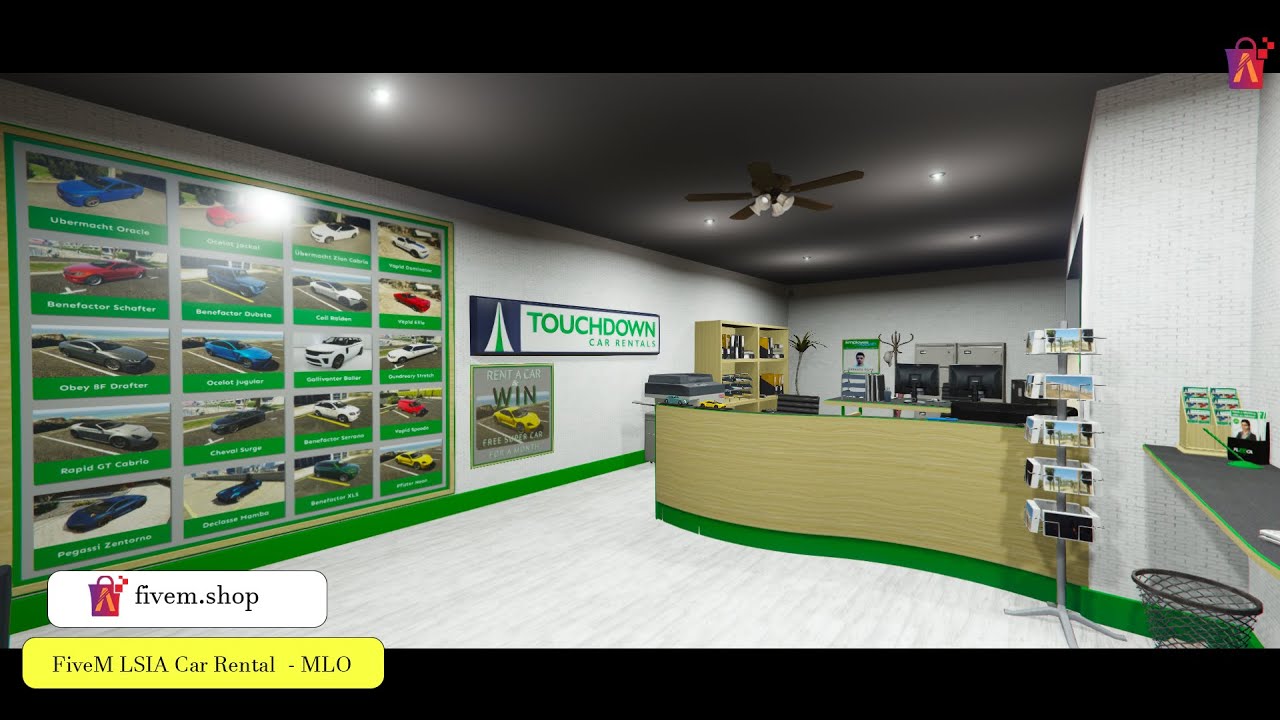 FiveM LSIA Car Rental MLO #fivem #carrental - YouTube