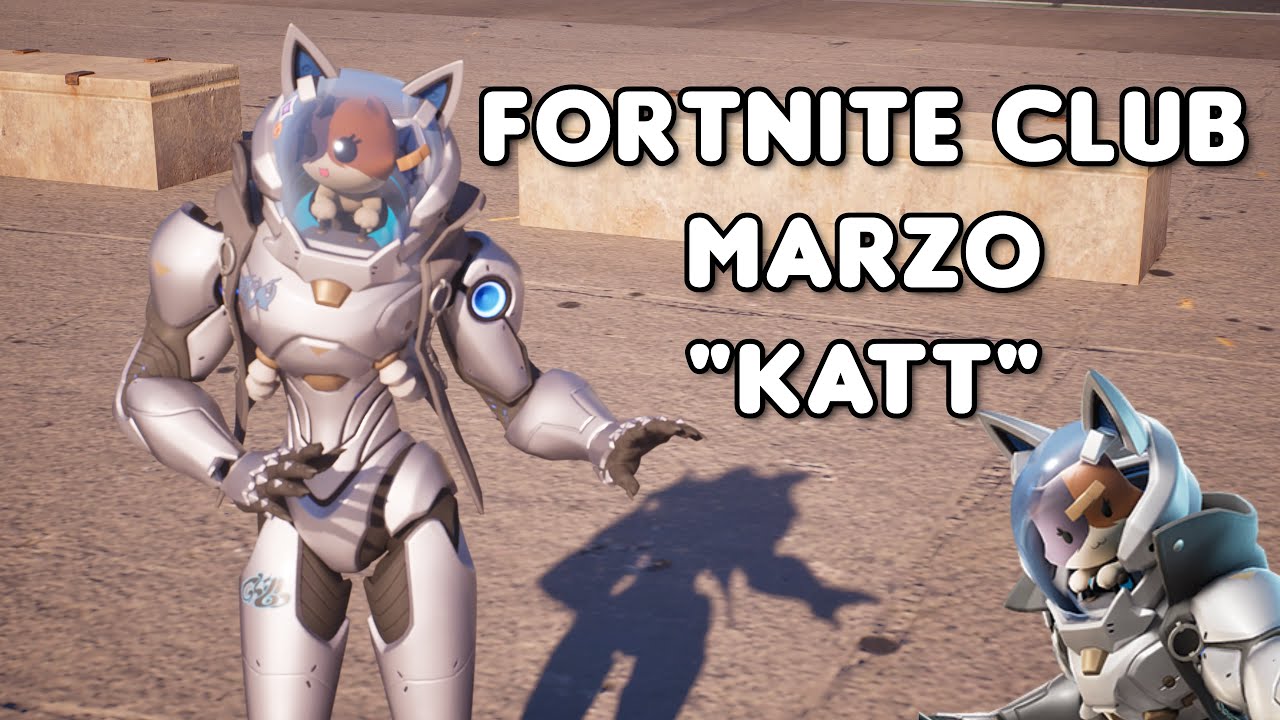 CLUB DE FORTNITE MARZO KATT SKIN GAMEPLAY - YouTube