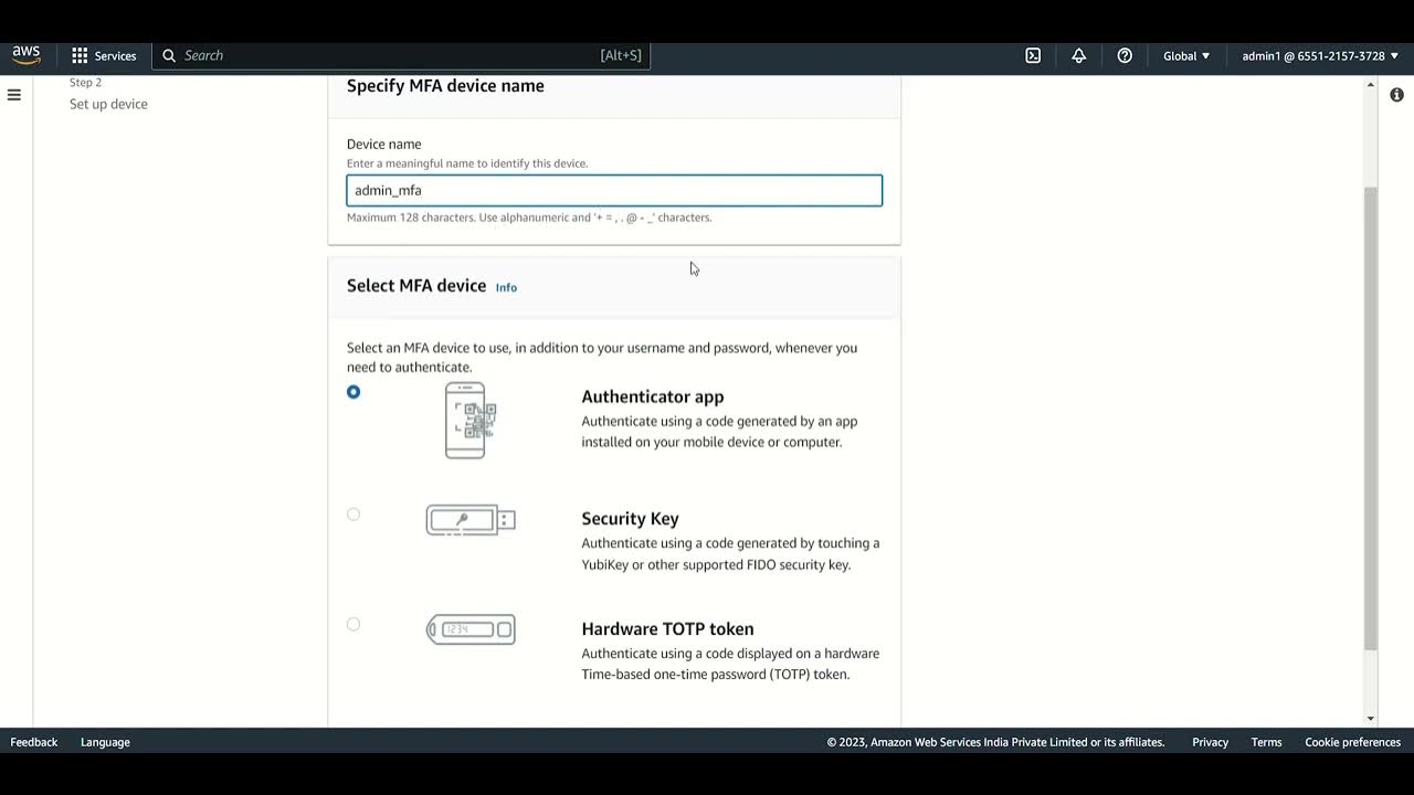 Enable Multi-Factor Authentication (MFA)in AWS for a user|Assign MFA to IAM User#aws#mfa# ...