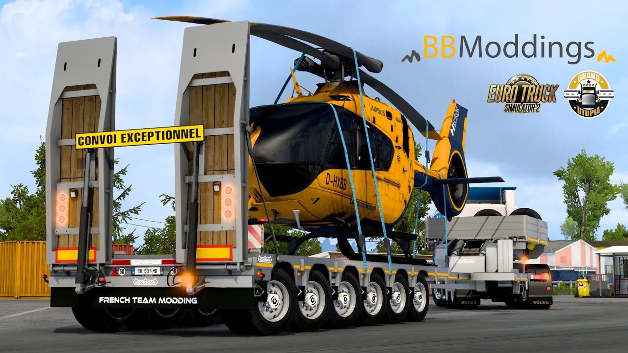 EURO TRUCK SIMULATOR 2 FR - 1.45 - NOOTEBOOM 102-06 OFFICIELLE by BB MODDING - H135 AIRBUS - YouTube
