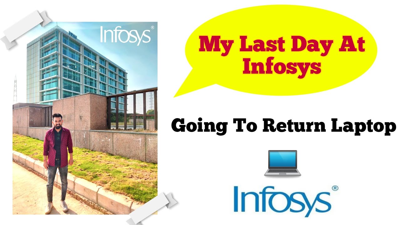 My Last Day at Infosys 😔 || Going to Submit Laptop to Infosys Gurgaon ...