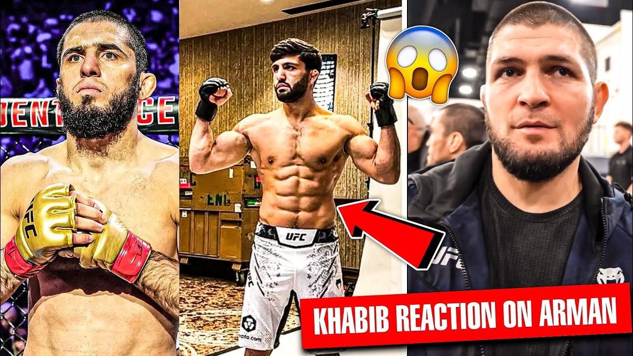 Khabib React On Arman Injury 🤕| Islam Makhachev | Khabib Nurmagomedov - YouTube