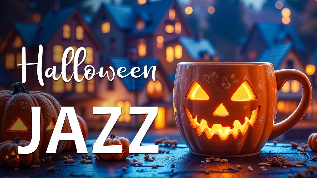 🎃 Enchanting Halloween Jazz ☕ Cozy Cafe Ambience with Bossa Nova Music ...