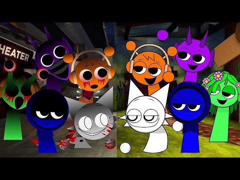 Sprunki Horror VS Sprunki Normal 🎶 (FNF Friends To Your End but Sprunki Characters Sing It)