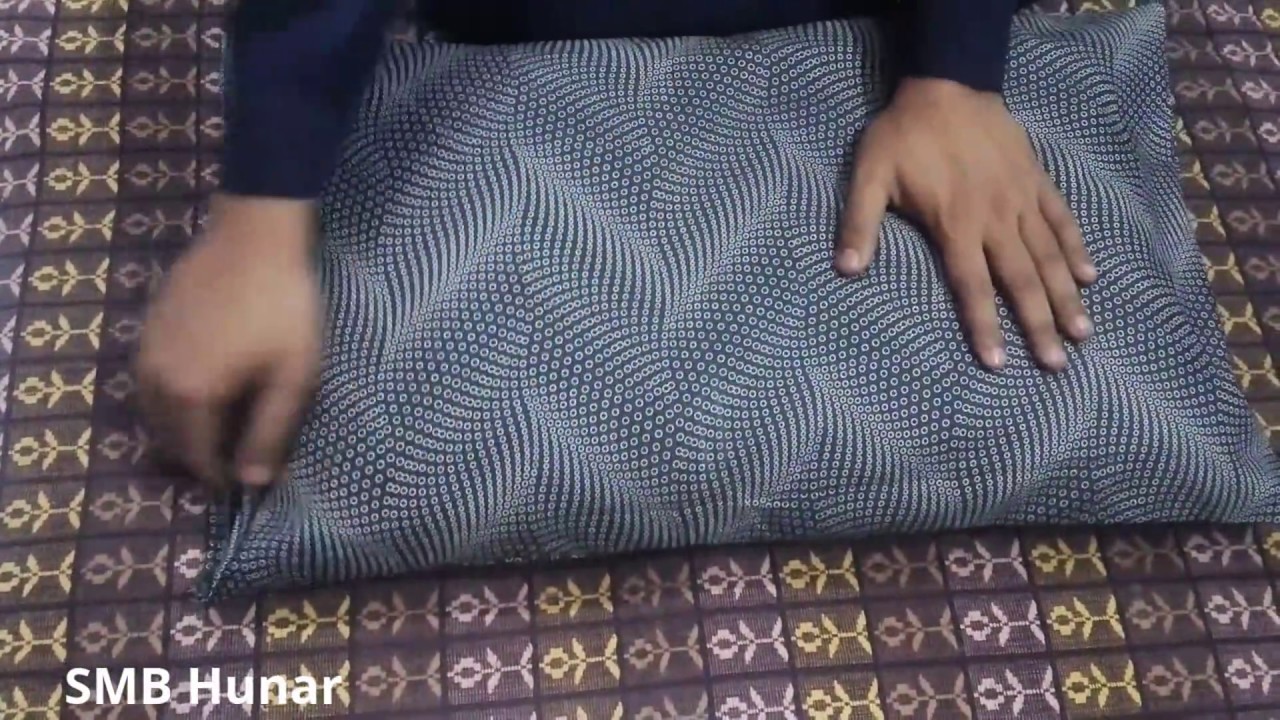 How To Sew Normal Pillow Cover - YouTube