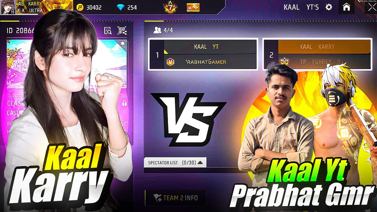 KAAL KARRY VS KAAL YT & PRABHAT GMR || KAAL KARRY - YouTube