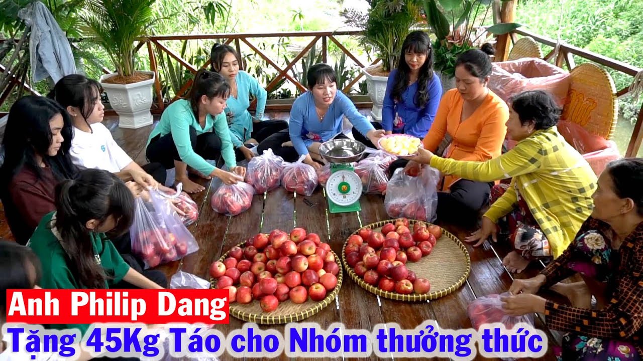 Tấm Lòng Yêu Mến của Anh Philip Dang tặng Nhóm 45Kg Táo Chia Đều cho ...