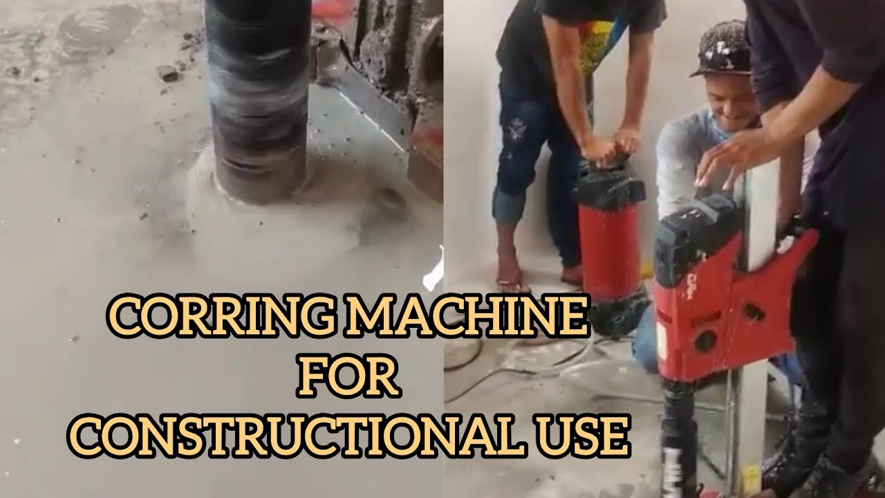 how to use corring machine for CONSTRUCTIONAL use - YouTube