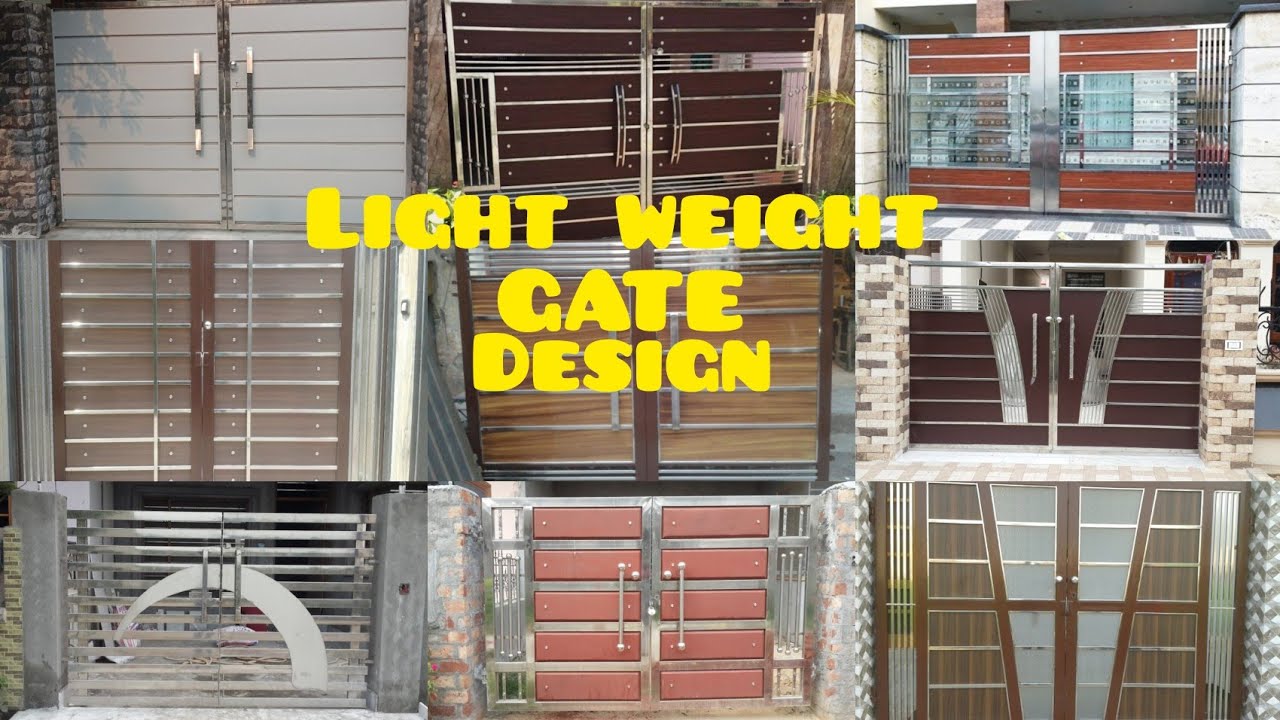 Light weight iron & steel Gate design हल्के वजन लोहा और स्टील गेट ...