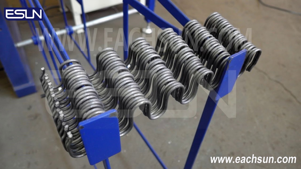 EQD2B Numerical Control S-shape Spring Cutting Machine - YouTube