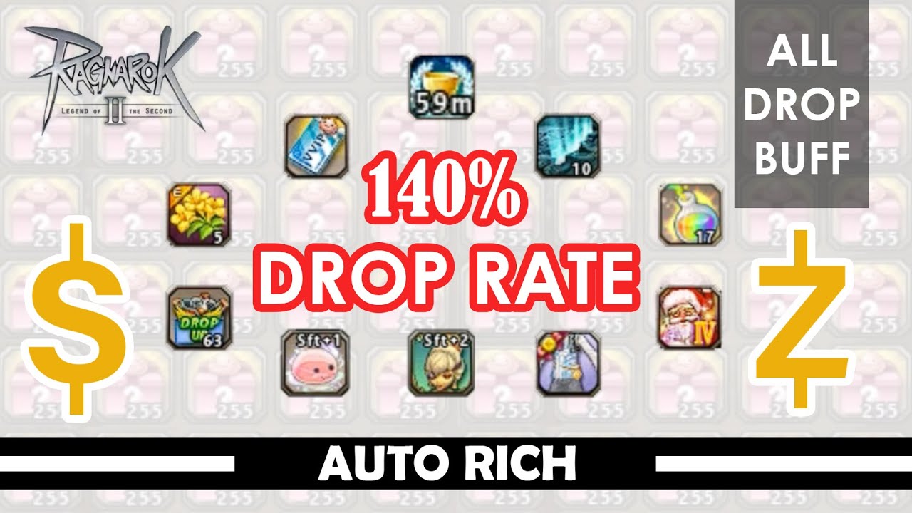 Ragnarok Online 2 - Auto Rich with 10 Item Drop Buff, Increase Item ...