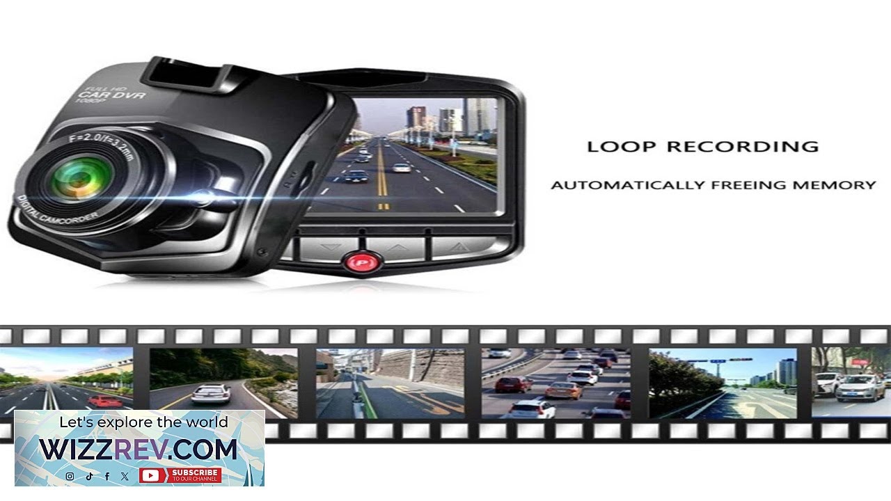1080P HD Front Windshield Car DVR Dash Cam Camera Front Rear Video ...
