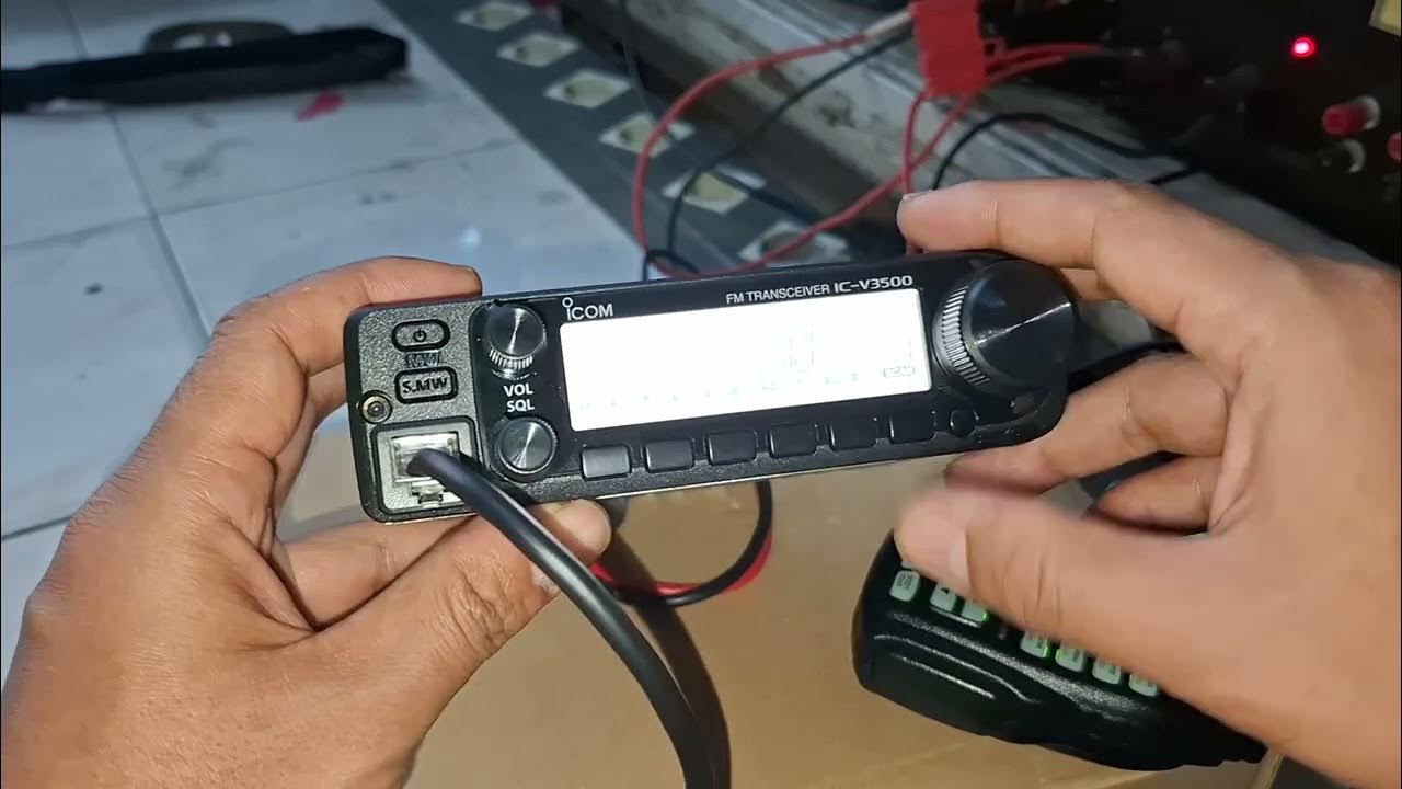 Cara setting Rig ICOM IC V3500 simpel - YouTube