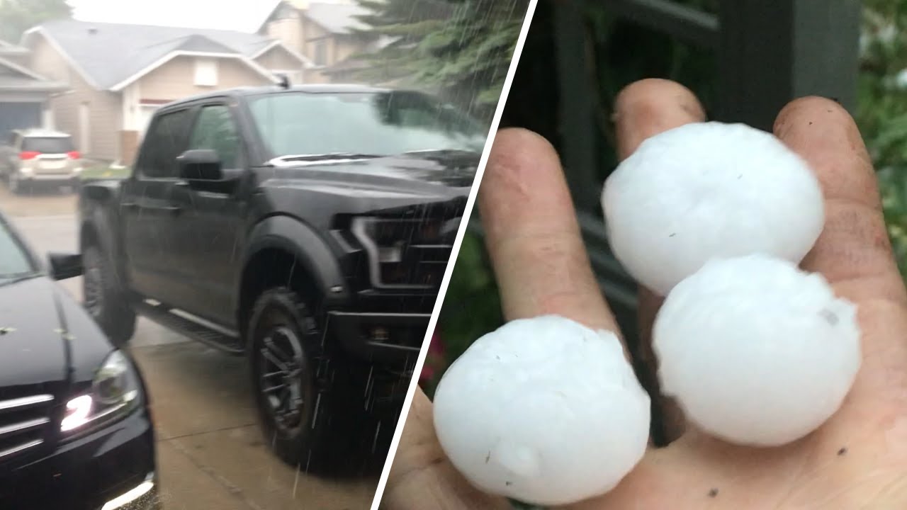 Calgary Hail Storm July 2 - 2021 - YouTube