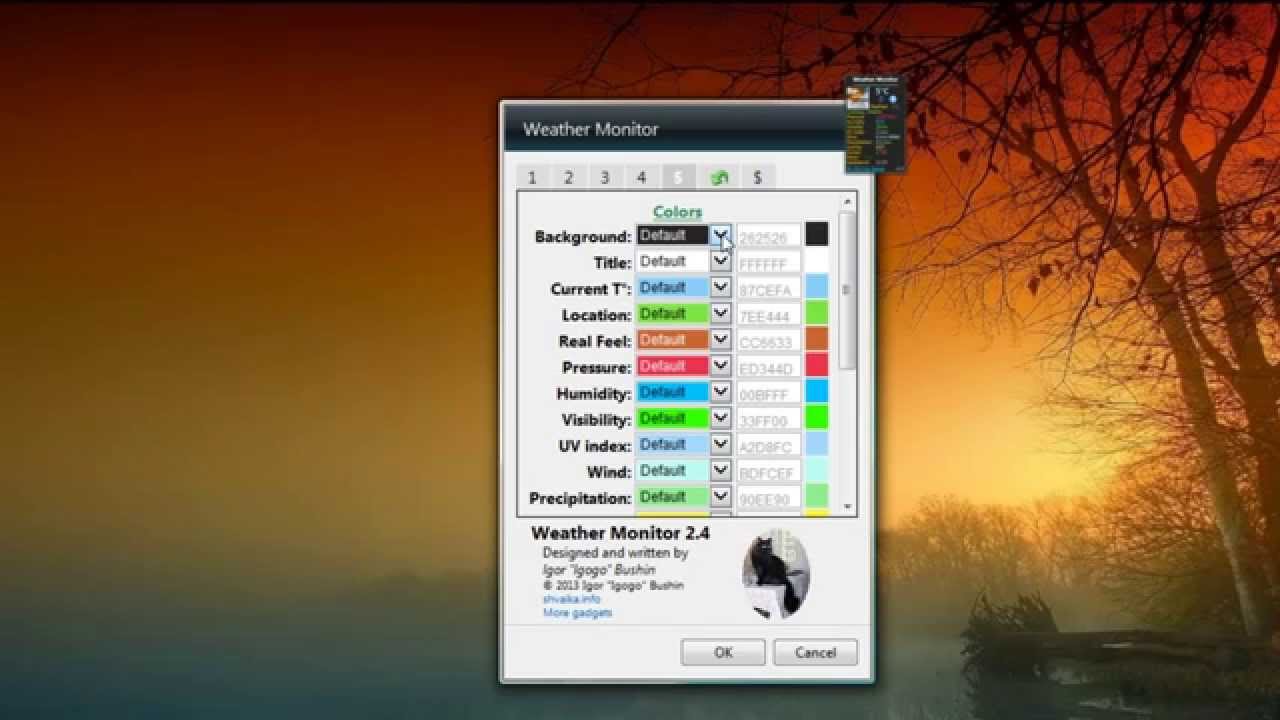 Weather Monitor 2 4 Gadget for Windows - YouTube