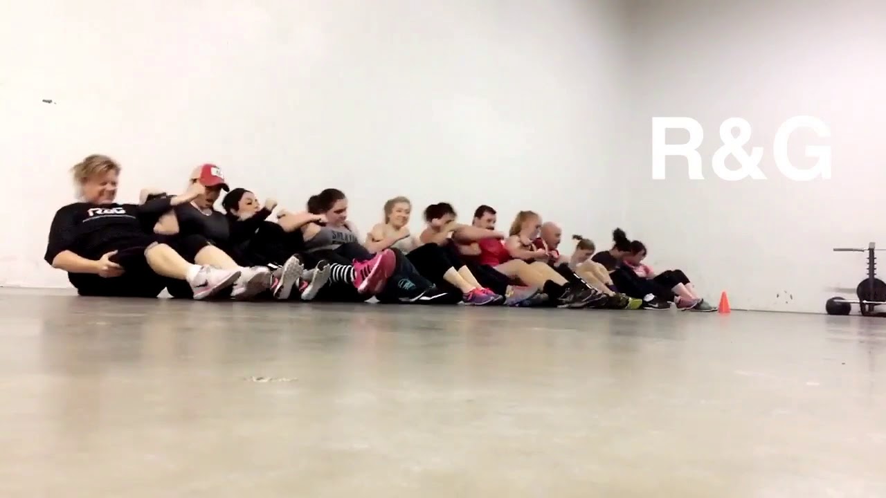 TEAM building Sit Ups - YouTube