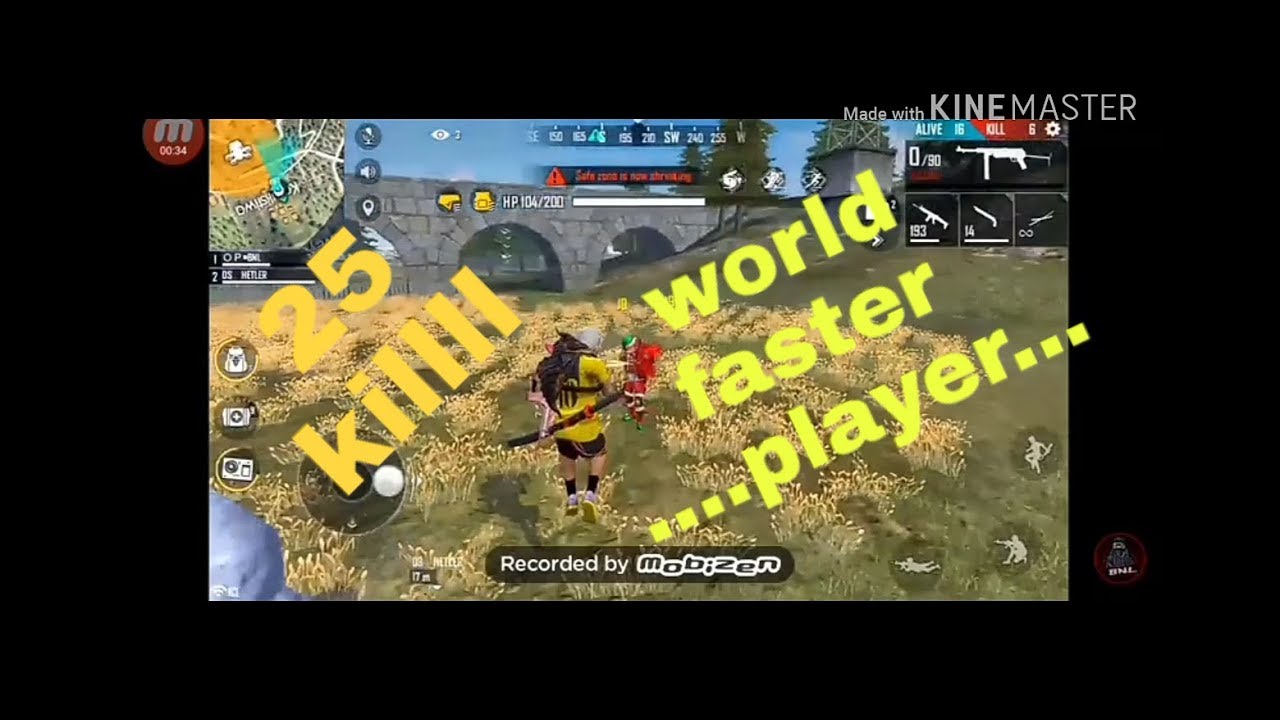 World faster player =BNL /gaming video (free fire) - YouTube