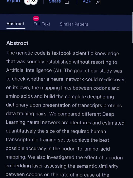 Cracking the genetic code with neural networks -Research Paper - YouTube