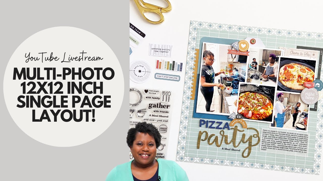 YouTube LIVE! Let's Make a Multi-Photo Layout Using Pinkfresh Studio ...