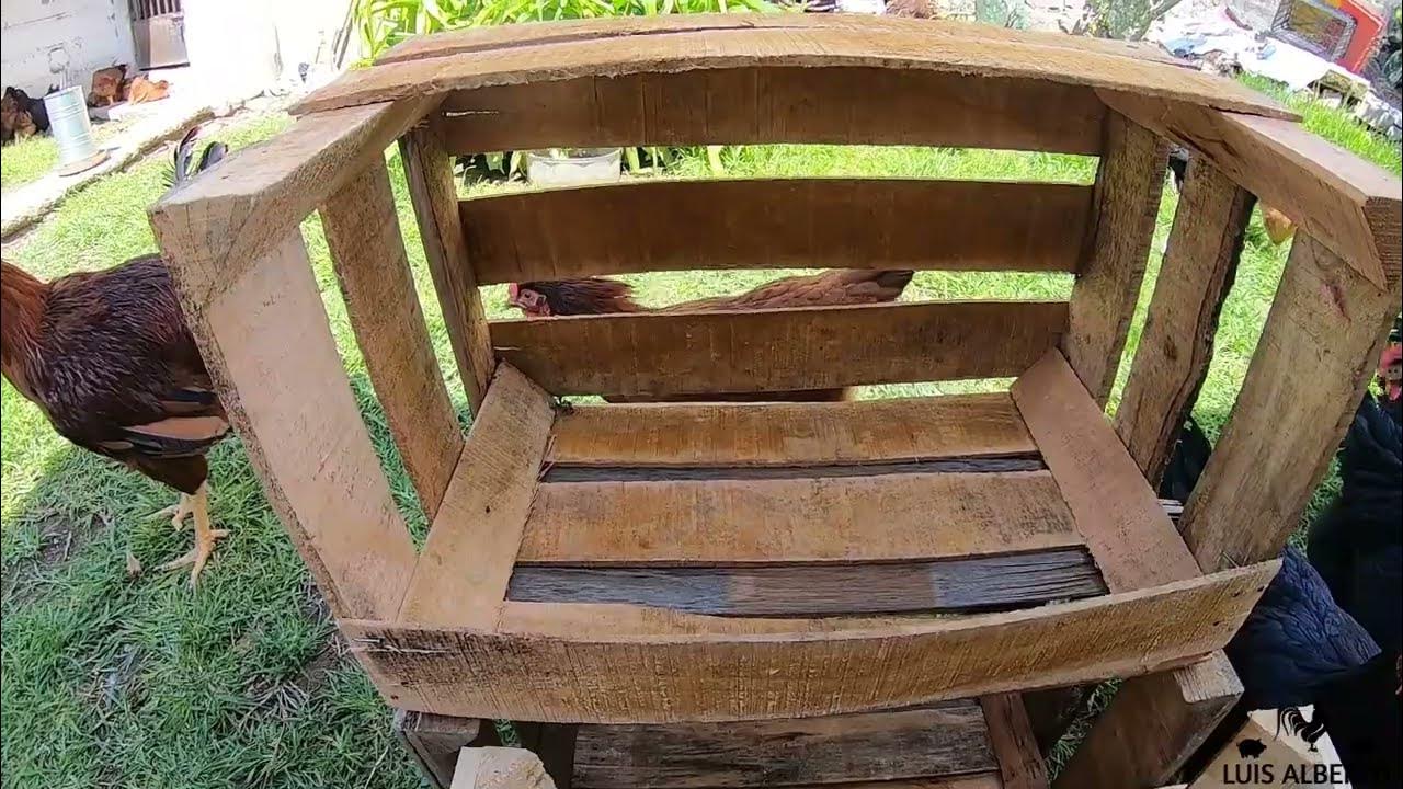 Como Hacer un Nido para Gallinas Ponedoras Casero 🐔🐣 - YouTube
