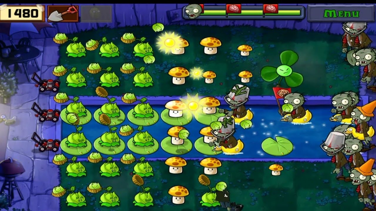 how to play games plans Vs zombies Level 9 - YouTube