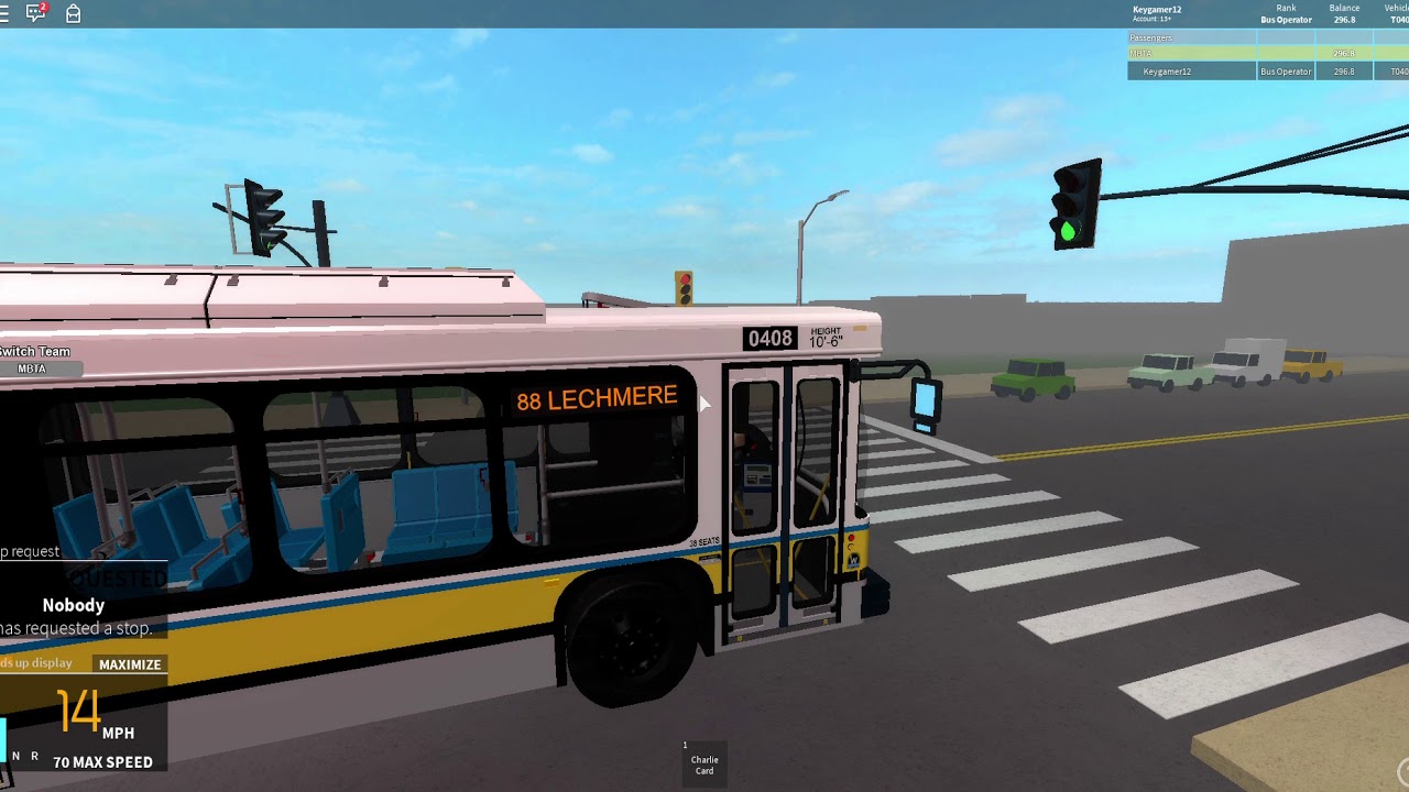 MBTA Roblox Gameplay Route 88 to Lechmere (AN440LF) - YouTube
