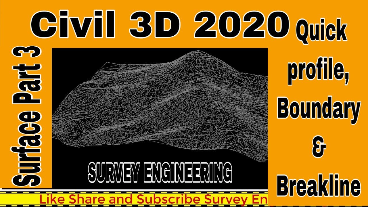 Civil 3D Tutorials 2020 Surface Part 3 Quick Profile Boundary And civil-3d-tutorials-2020-surface-part-3-quick-profile-boundary-and