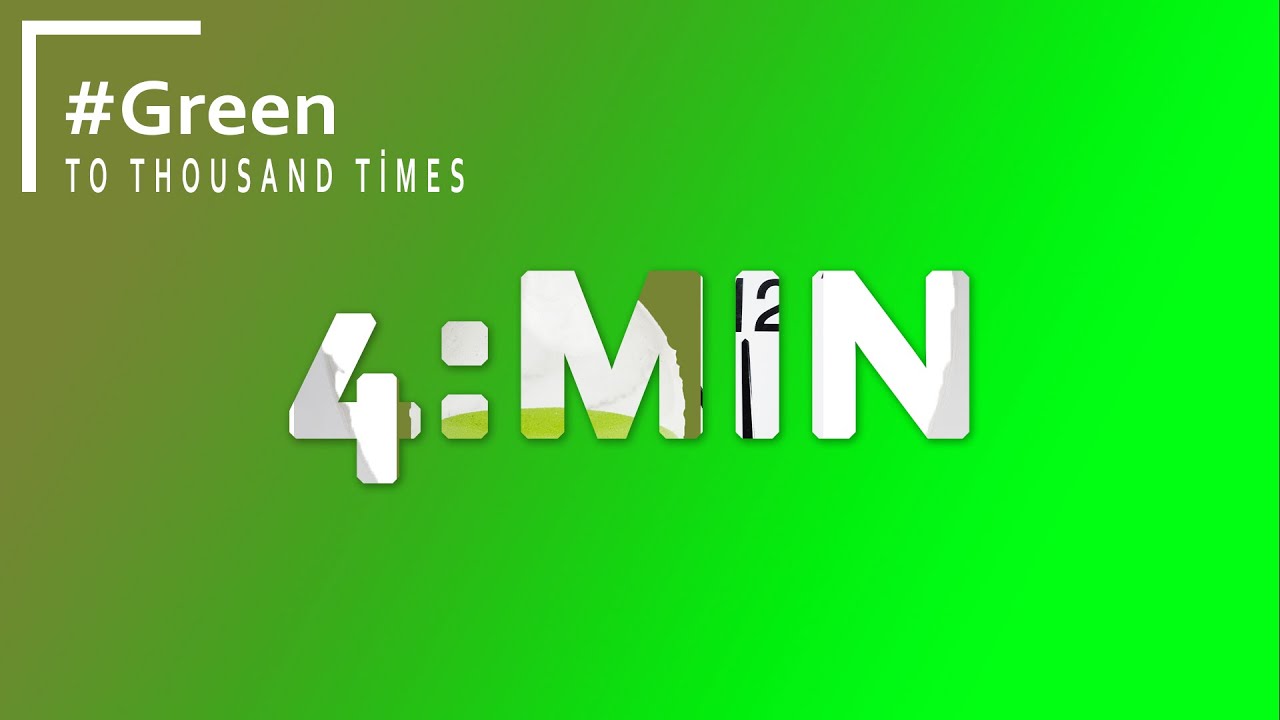 4 Minutes Pure Green Screen 4K - YouTube