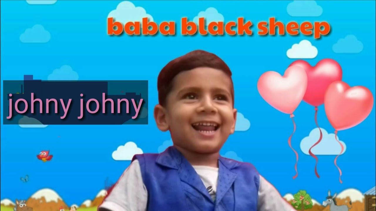 johny johny yes papa+baba black sheep//nursery rhymes with action//fun ...