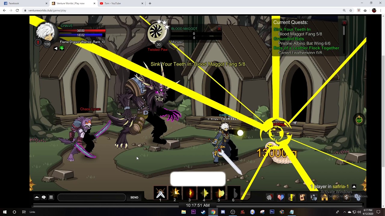 AQW Private Server 2020:Venture Worlds / How to rank up in Lycan - YouTube