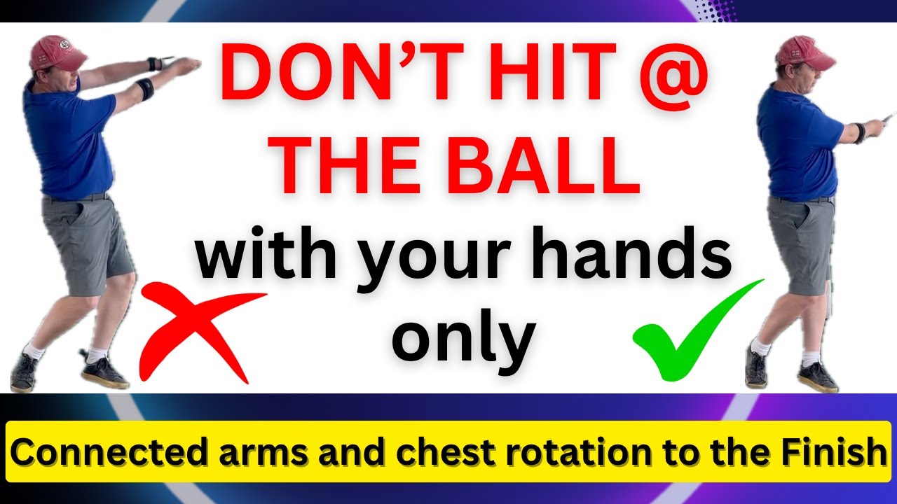 DON’T try to HIT AT the BALL with your hands only - Stay Connected ...