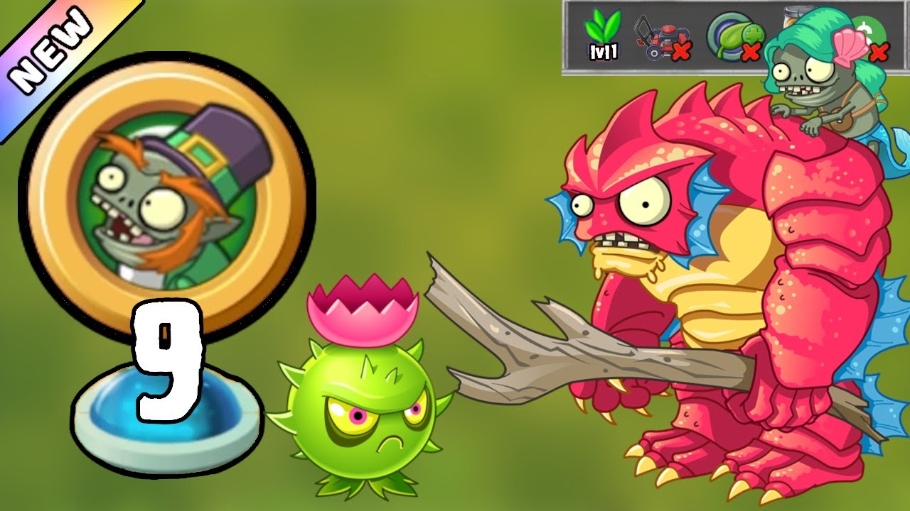 Plants vs Zombies 2 - Luck O' the Zombie 2024 Level 9 [Plants Lvl 1 ...