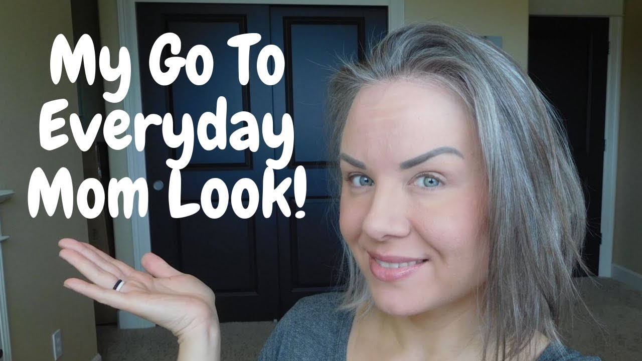 My Go To Everyday Mom Look Tutorial! - YouTube