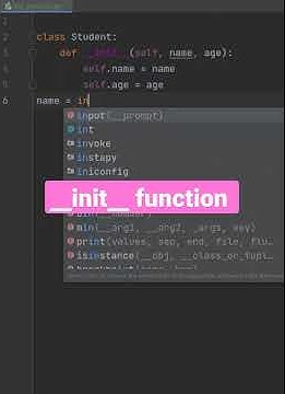 python program using __init__ function - YouTube