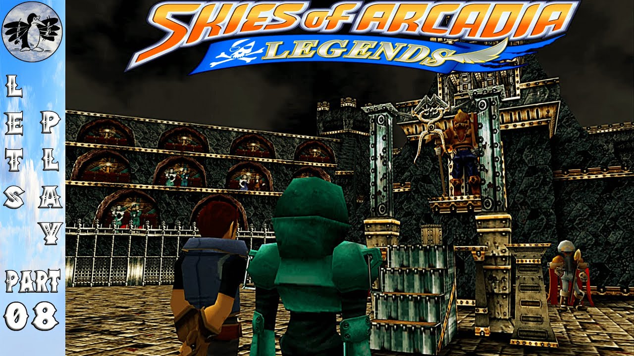 Let's Play Skies of Arcadia Part 8 [Legends] Coliseum (Blind) - YouTube