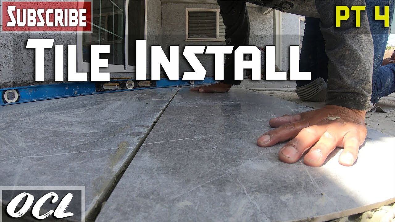 How to install Tile Basics Backyard Remodel # 4 - YouTube