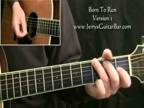 How To Play Springsteen Born To Run Acoustic Introduction - YouTube