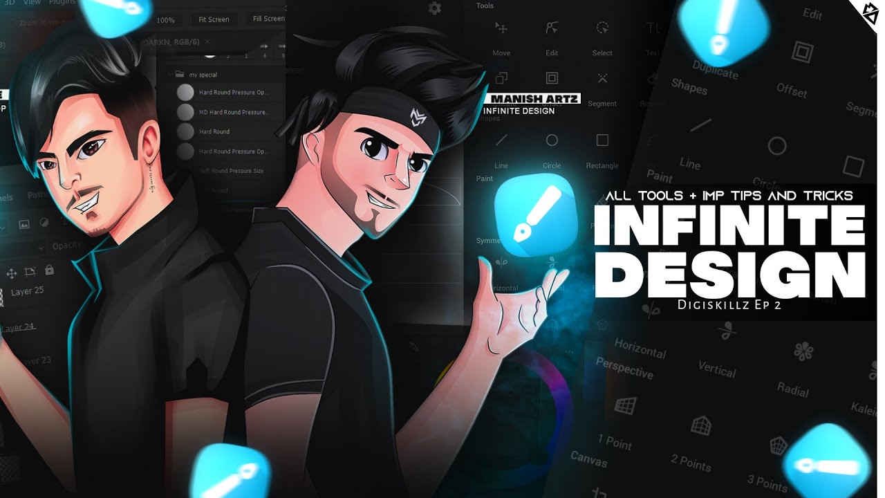 How to use INFINITE DESIGN || Detailed Explanation of all TOOLS for ...