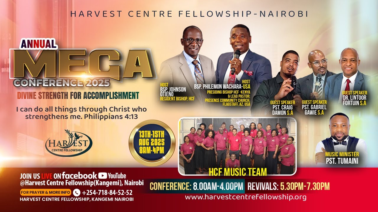 WELCOME TO MEGA CONFERENCE 2025. DAY 3: SESSION 5., Harvest Centre ...